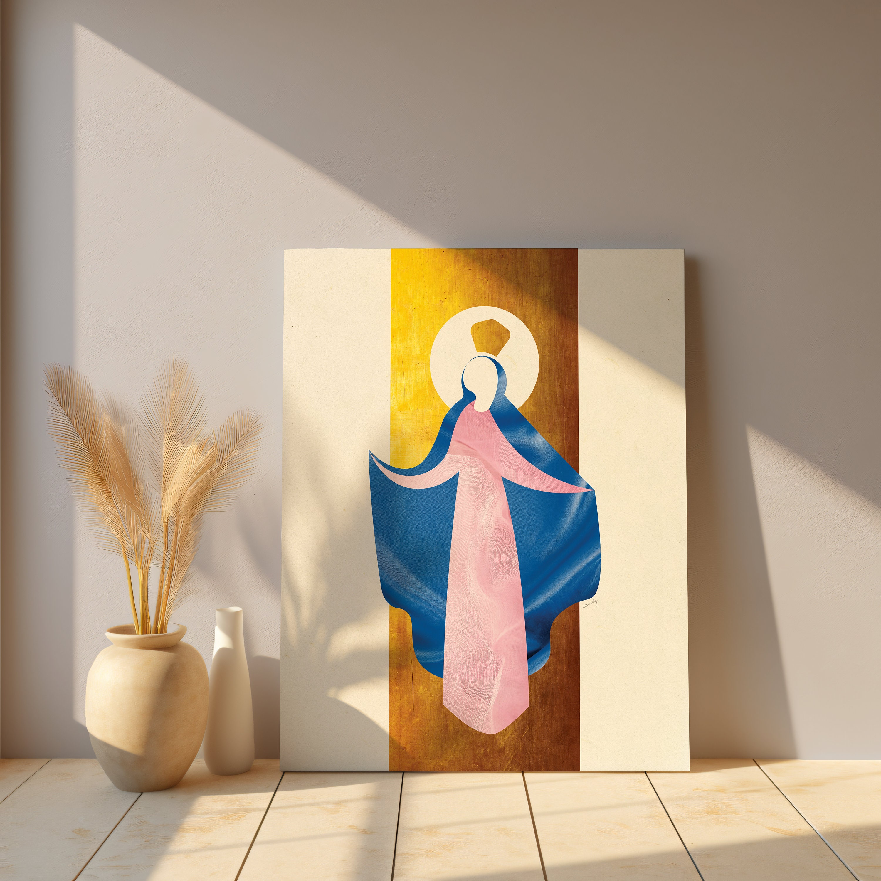 Painting of the Virgin: asunta Virgin of the Assumption Print Holy ...
