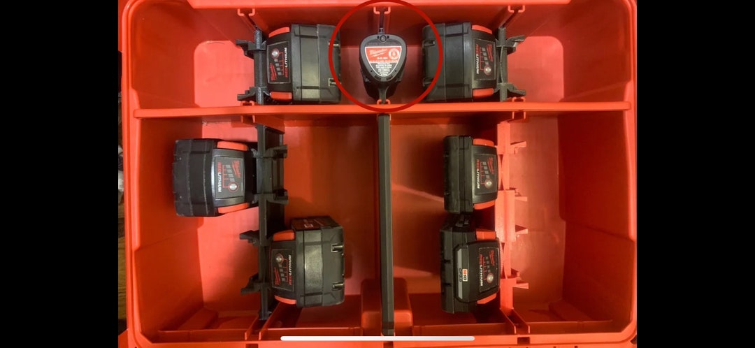 Milwaukee Deep Packout Battery Holder - Rear (m12) - Etsy