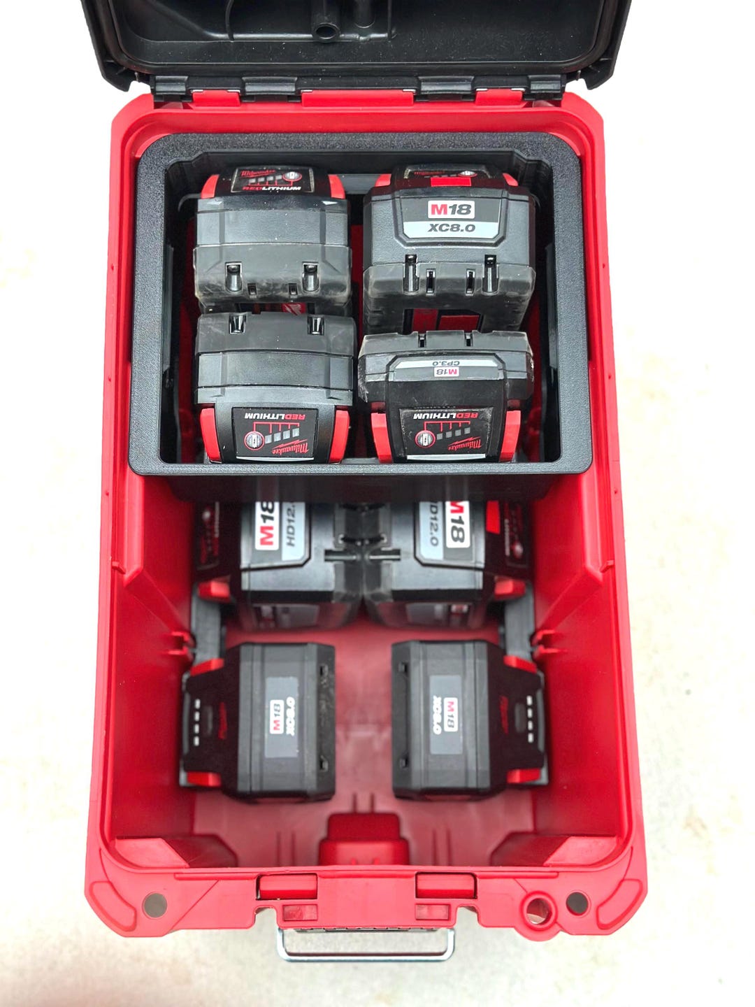Battery Holder Set for Milwaukee Packout Compact Tool Box - Etsy