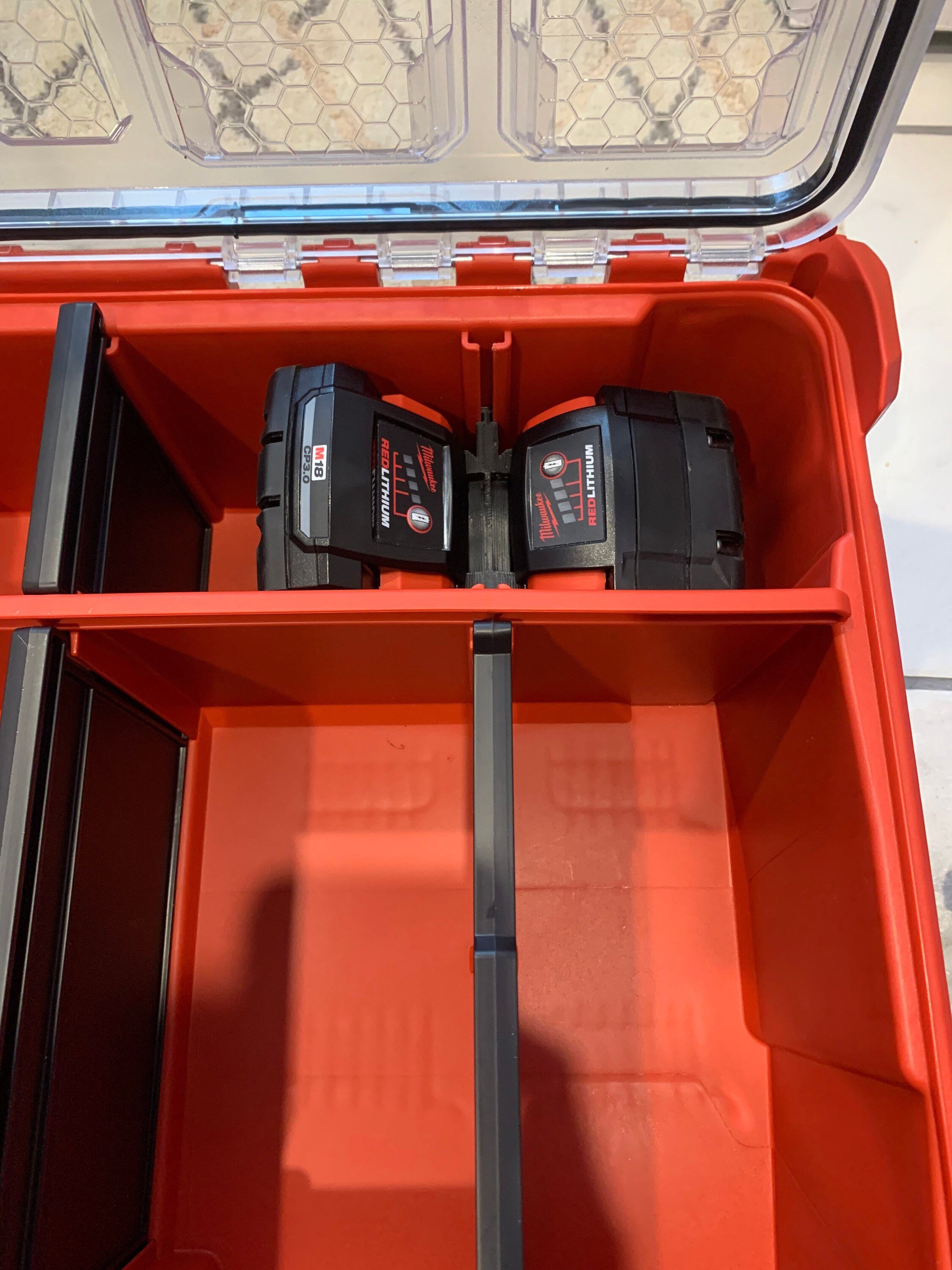 Milwaukee Deep Packout Battery Holder (2 Battery) - Etsy Canada
