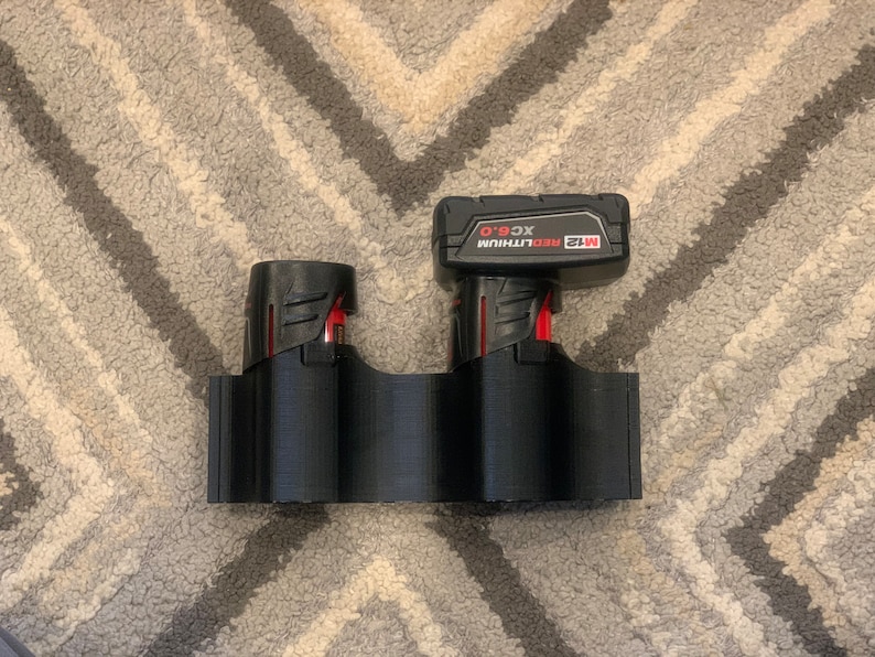 Milwaukee Deep Packout Battery Holder (m12) - Etsy