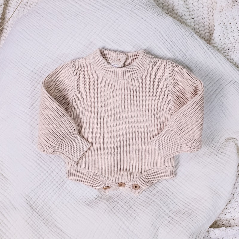 Ribbed Baby Romper - Etsy