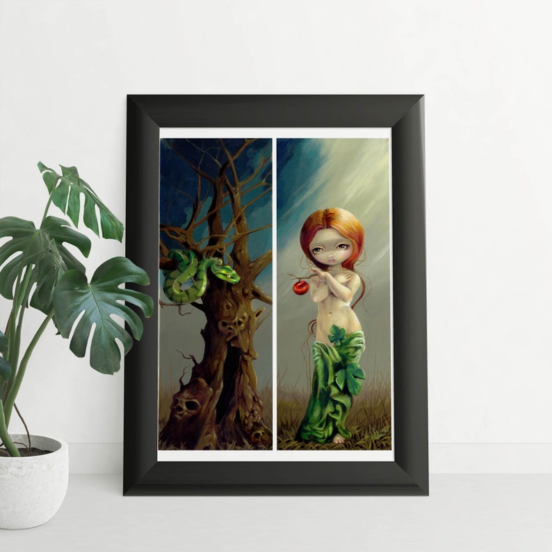 Eve and the Tree of Knowledge Art Print by Jasmine - Etsy