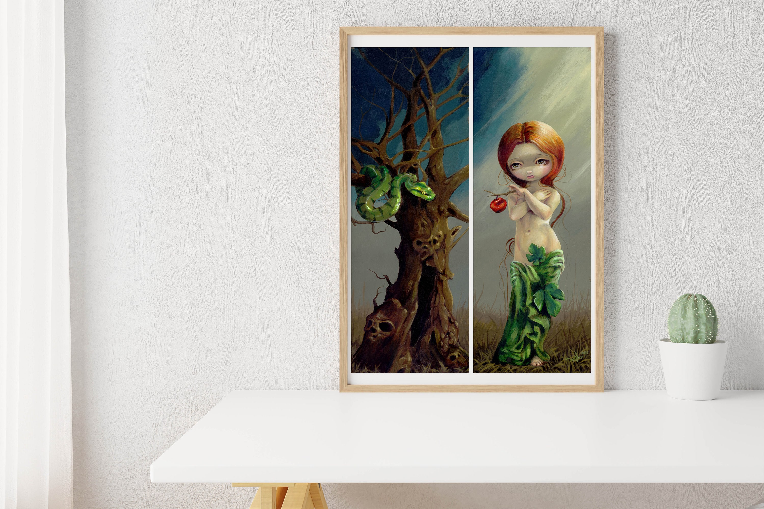 Eve and the Tree of Knowledge Art Print by Jasmine - Etsy