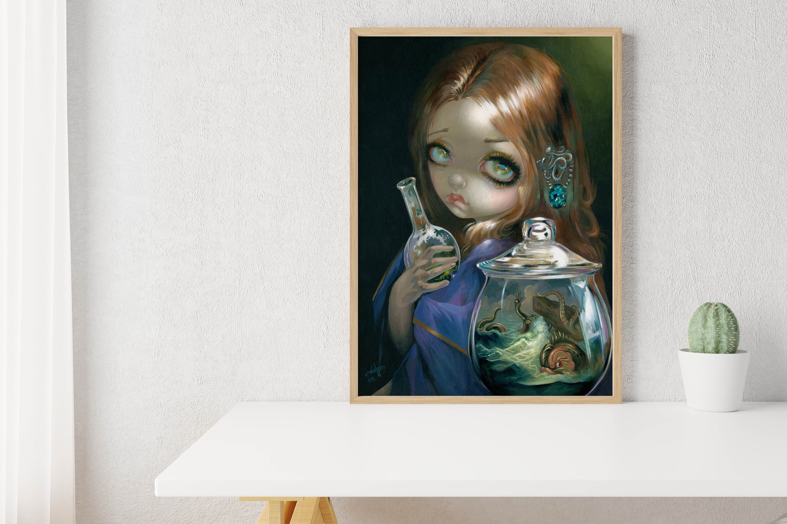 Microcosm Sea Monsters Art Print by Jasmine Becket-griffith - Etsy