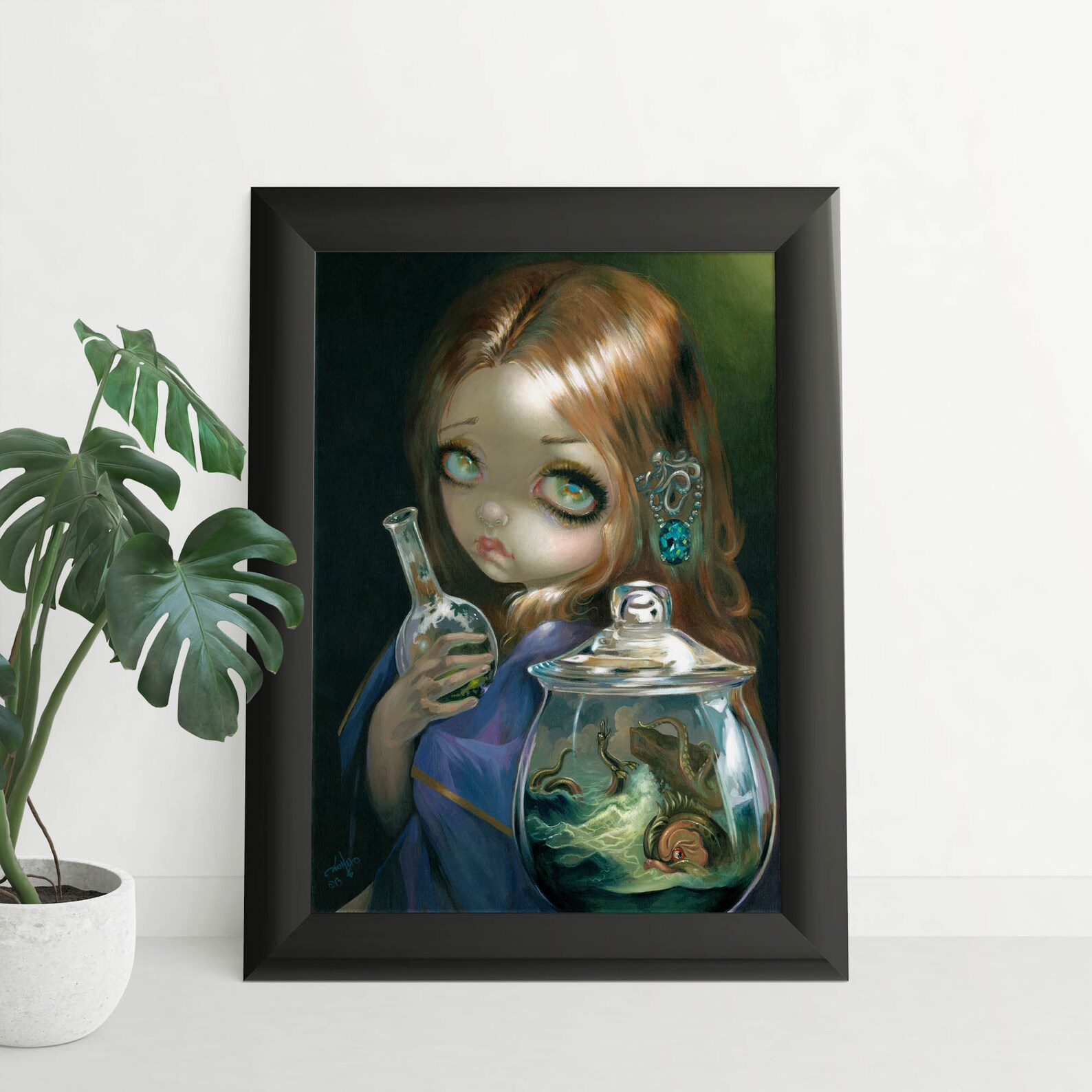 Microcosm Sea Monsters Art Print by Jasmine Becket-griffith Surreal Big ...