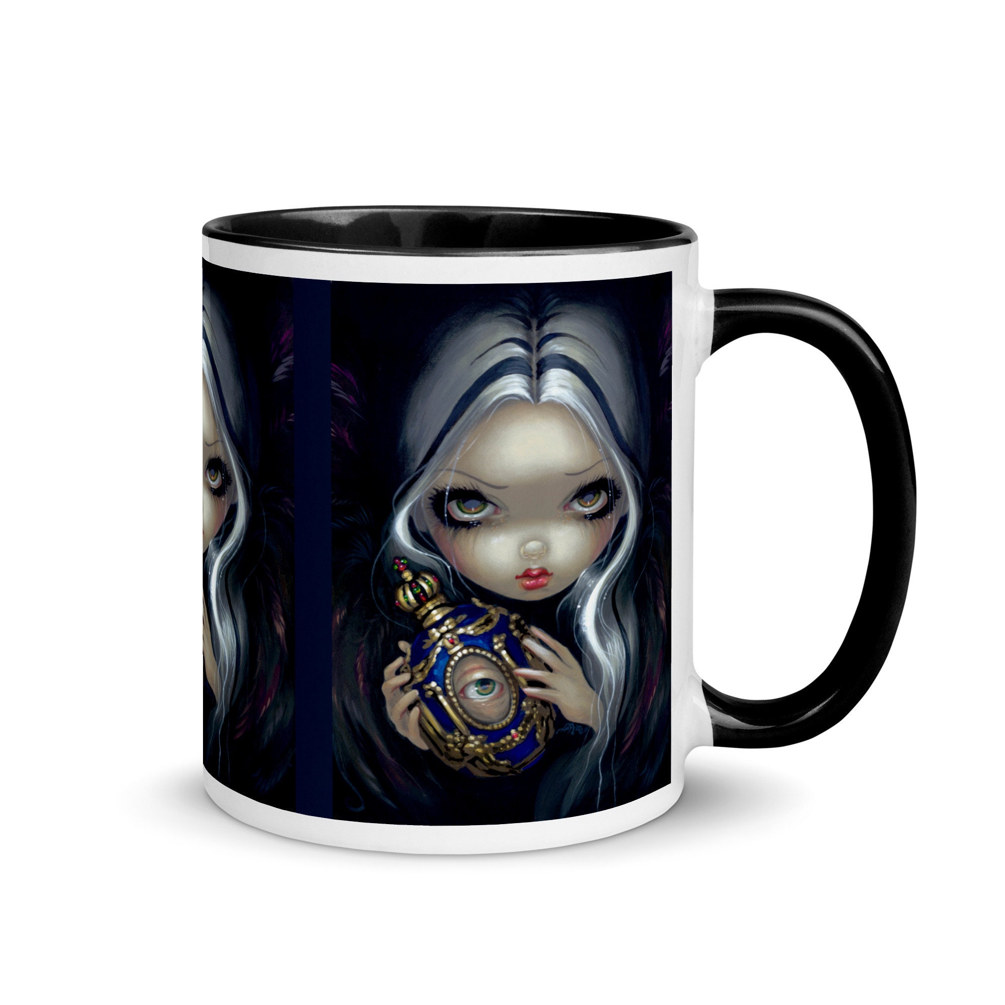 Alchemical Angel IV Mug Black Interior Strangeling Jasmine Becket ...