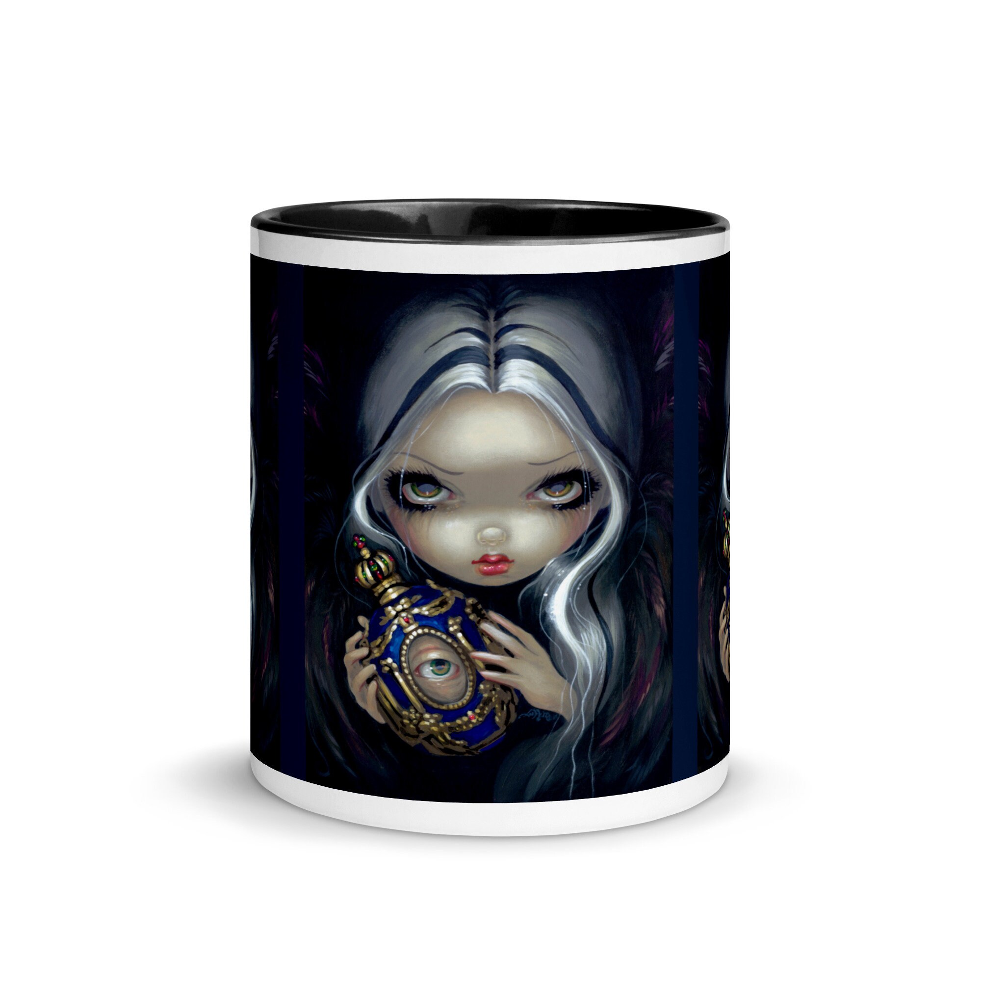 Alchemical Angel IV Mug Black Interior Strangeling Jasmine Becket ...