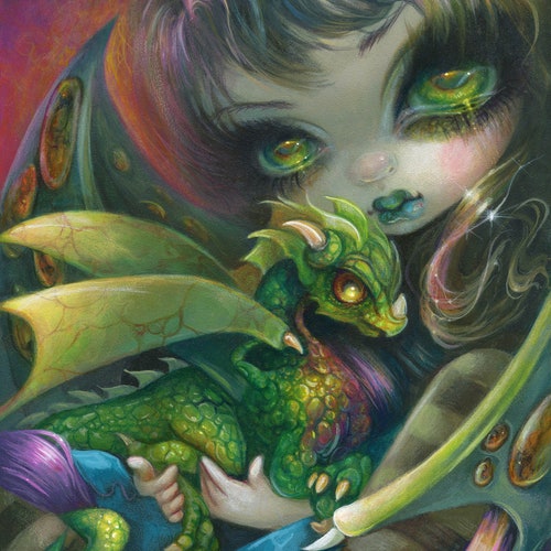 Darling Dragonling 4 Art Print by Jasmine Becket-griffith - Etsy