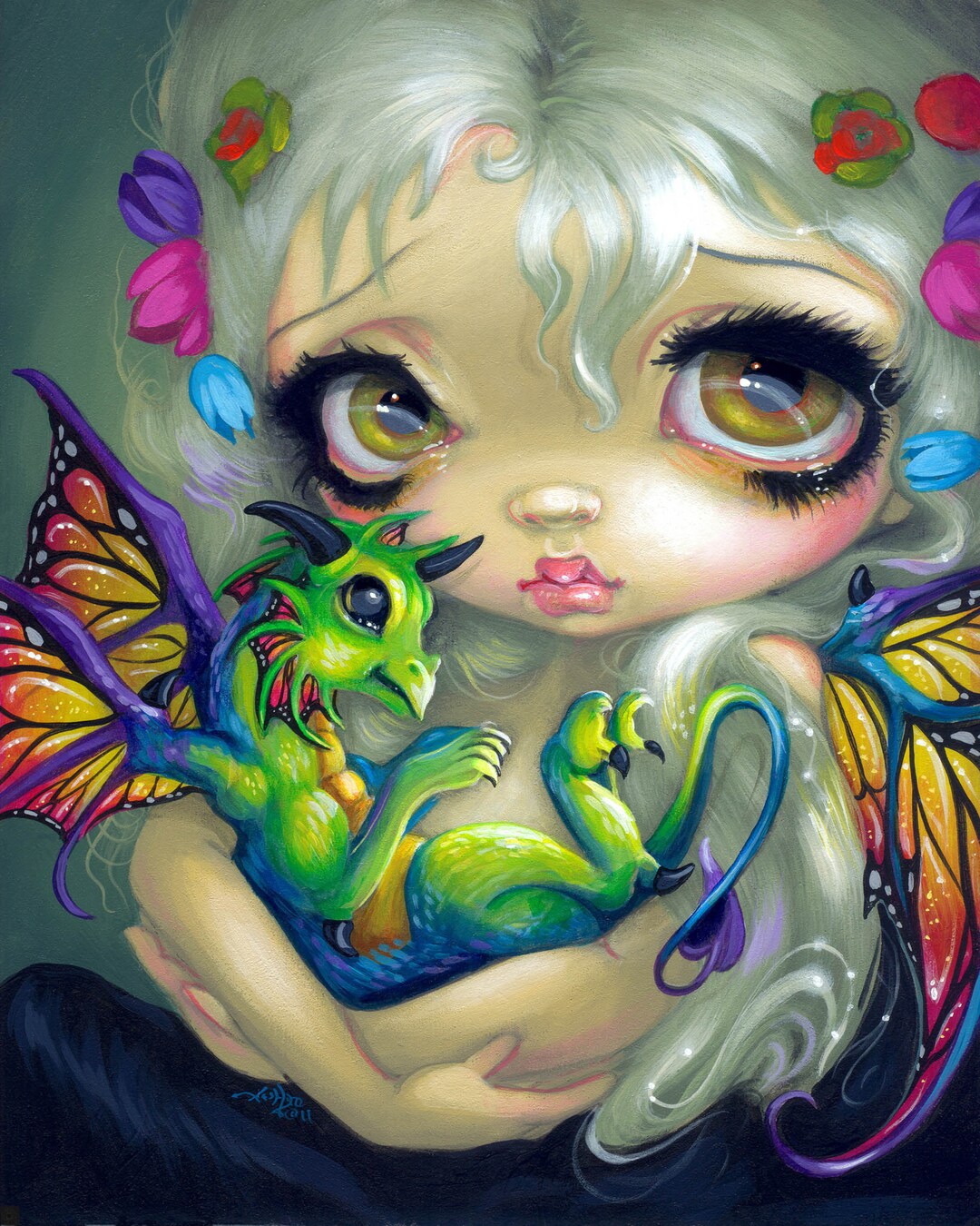 Darling Dragonling 4 Art Print by Jasmine Becket-griffith Surreal Big ...
