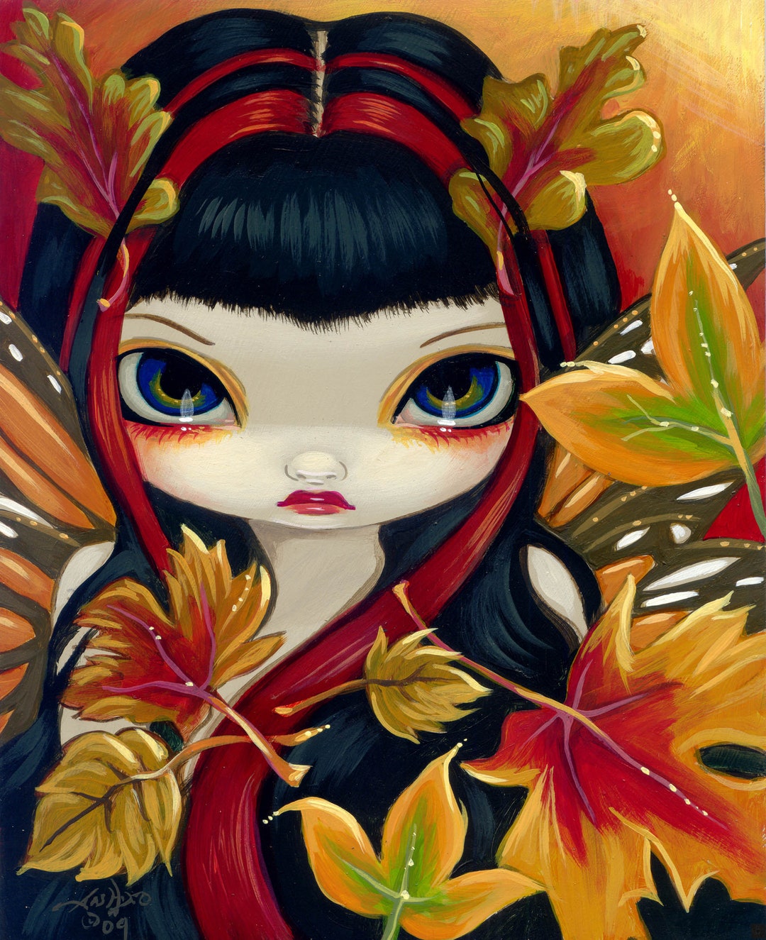 Little Autumn Leaves Art Print by Jasmine Becket-griffith Surreal Big ...