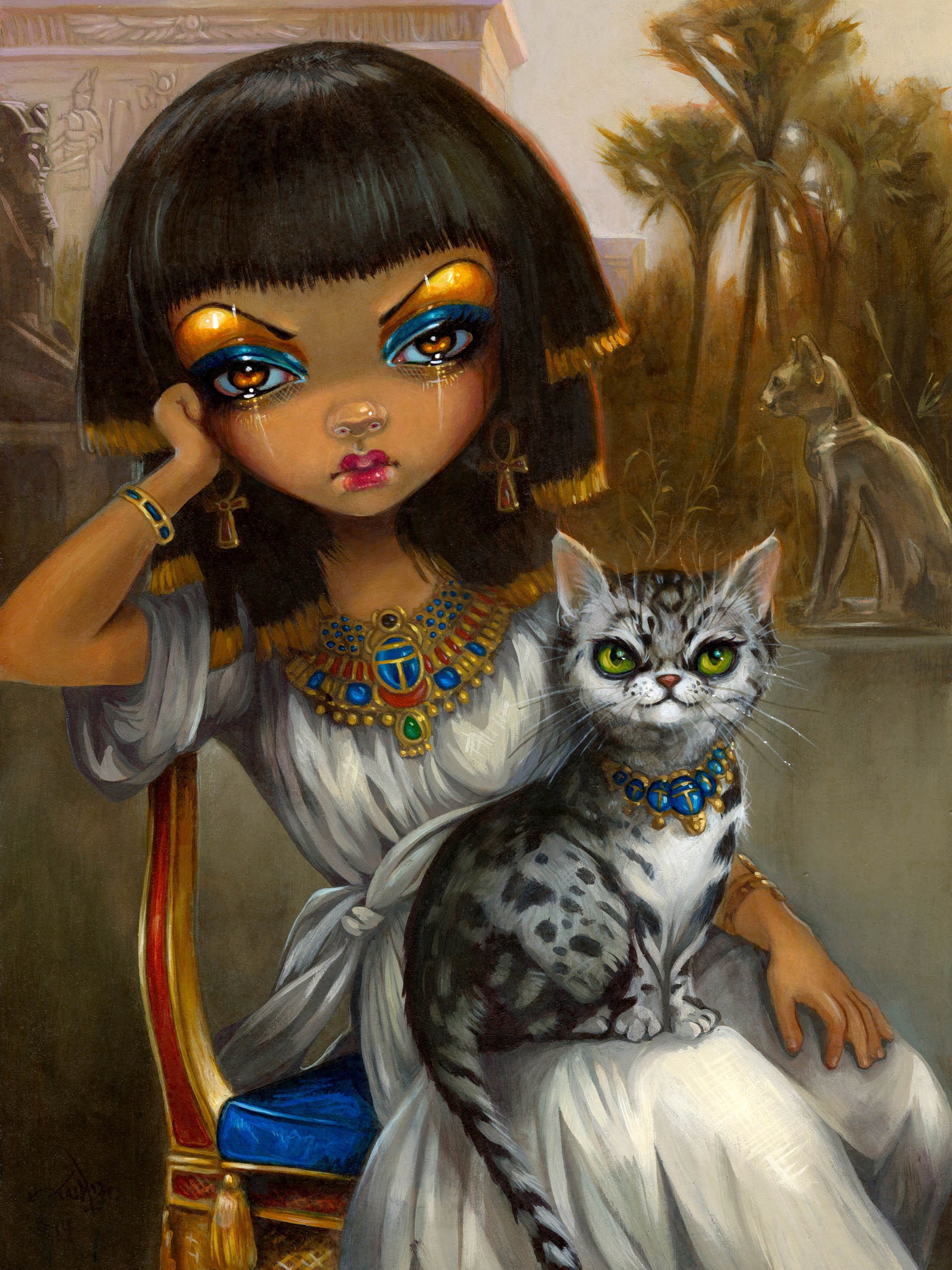 Cleopatras Cat Eye Necklace