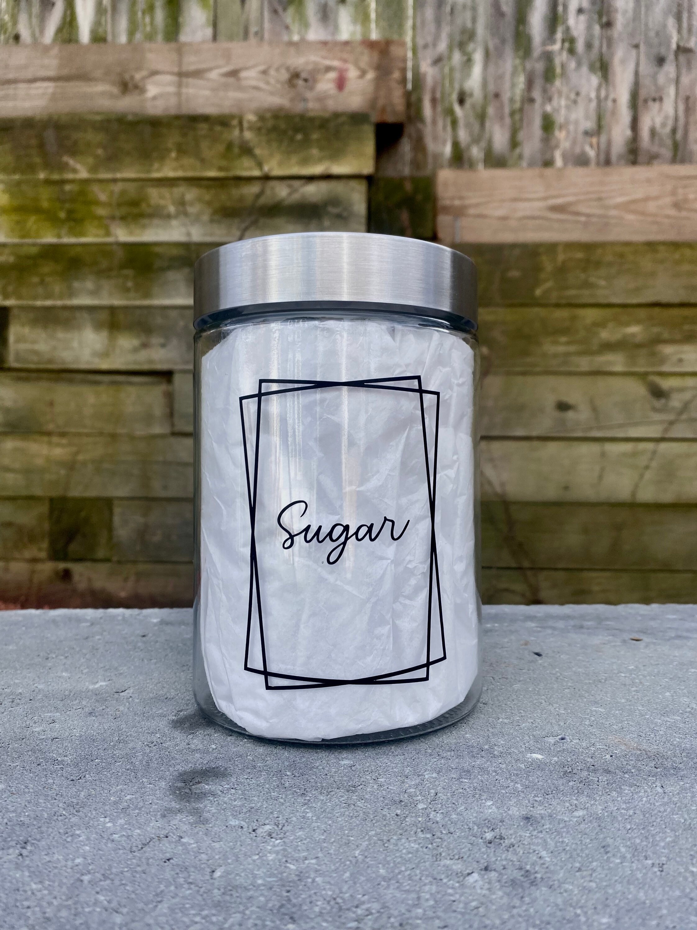 Kitchen Canister Set Coffee,sugar,flour Jar - Etsy