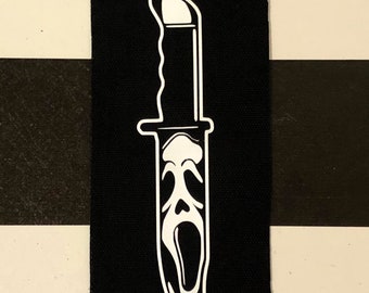 Ghost Face Velcro Patch - Etsy