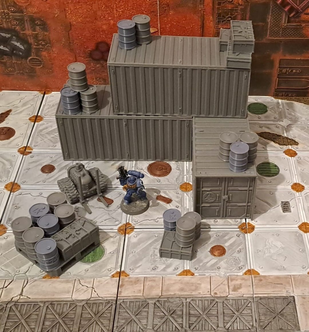 Set1 Containers Barrels Ammunition Boxes Warhammer 40k - Etsy