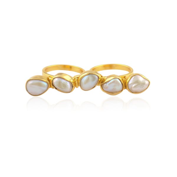 Double Finger Ring - Etsy