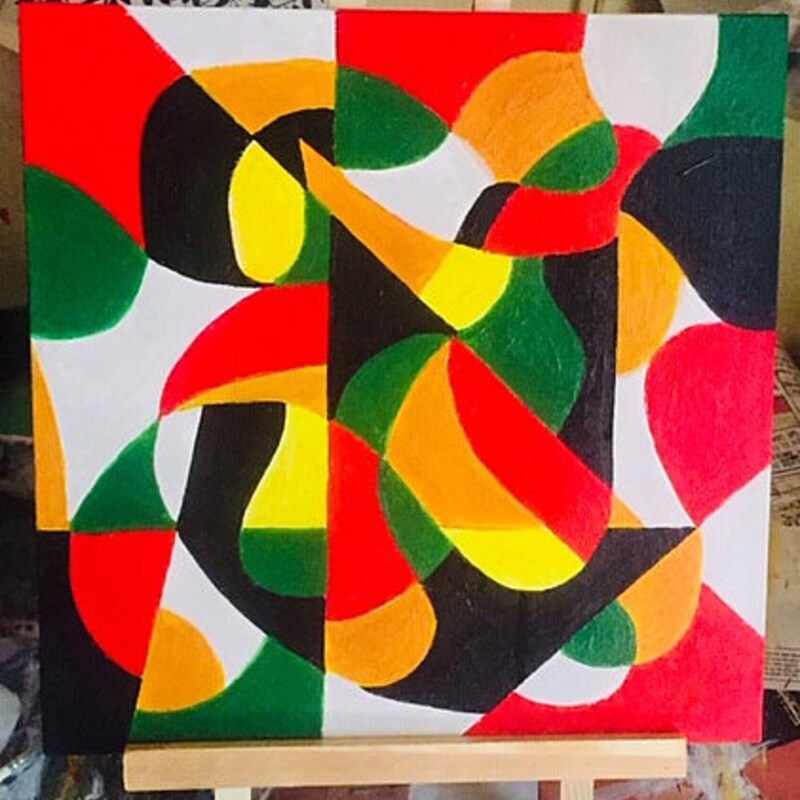 Hard Edge Painting - Etsy