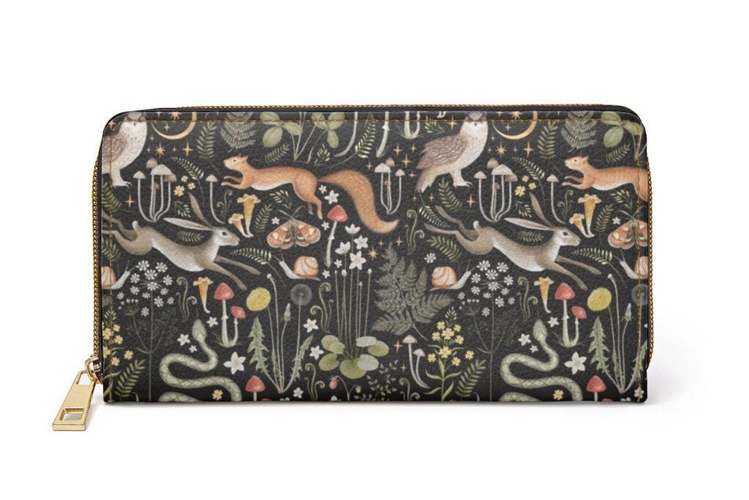Magic Forest Wallet, Animals Wallet, Boho Wallet, Cute Wallet, Woodland ...