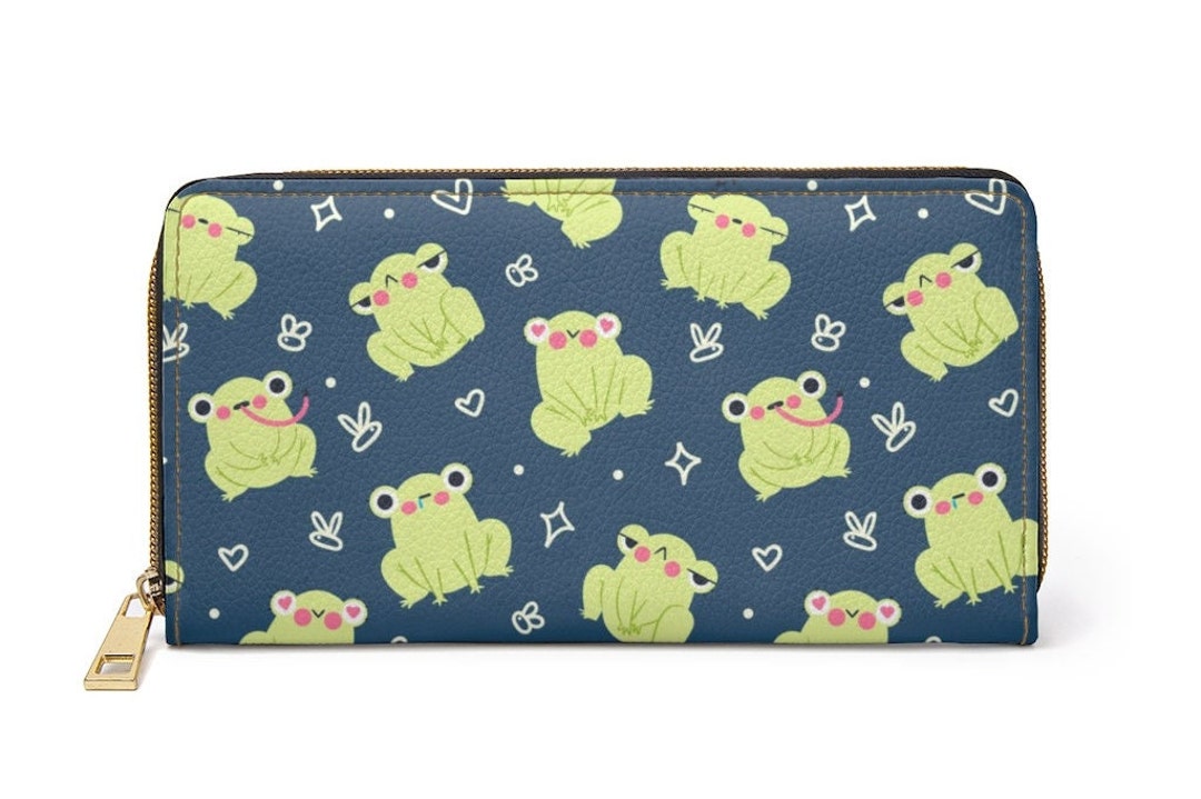 Frog Wallet, Kawaii Wallet, Cute Frog Wallet, Kawaii Frog Wallet, Vegan ...