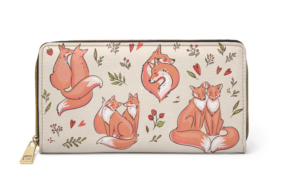 Fox Wallet, Boho Wallet, Cute Fox Wallet, Woodland Forest Wallet, Women ...