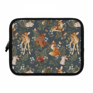 Forest Animals Laptop Sleeve, Laptop Case, Protective Laptop Case ...