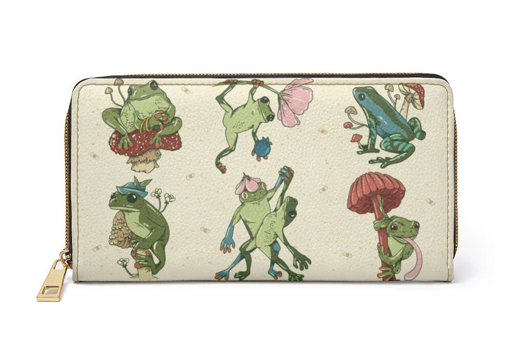 Frog Wallet Cute Frog Wallet Leather Wallet Womens - Etsy