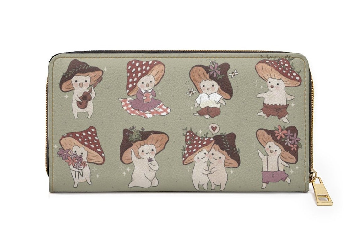 Cottagecore Mushroom Wallet Cute Wallet Mushroom Wallet - Etsy