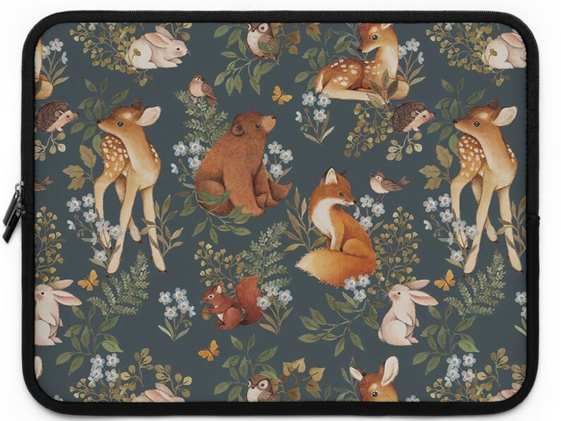 Forest Animals Laptop Sleeve Laptop Case Protective Laptop - Etsy