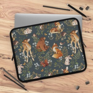 Forest Animals Laptop Sleeve, Laptop Case, Protective Laptop Case ...