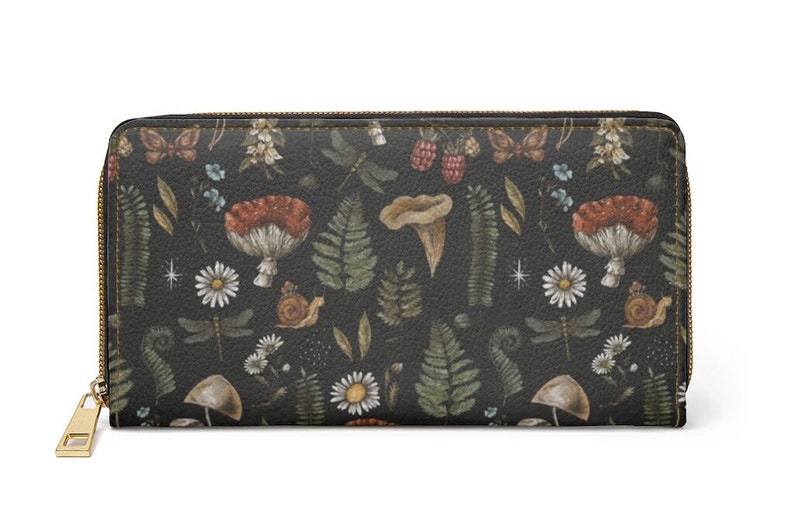 Mushroom Wallet Cottagecore Wallet Wallet Women Boho - Etsy