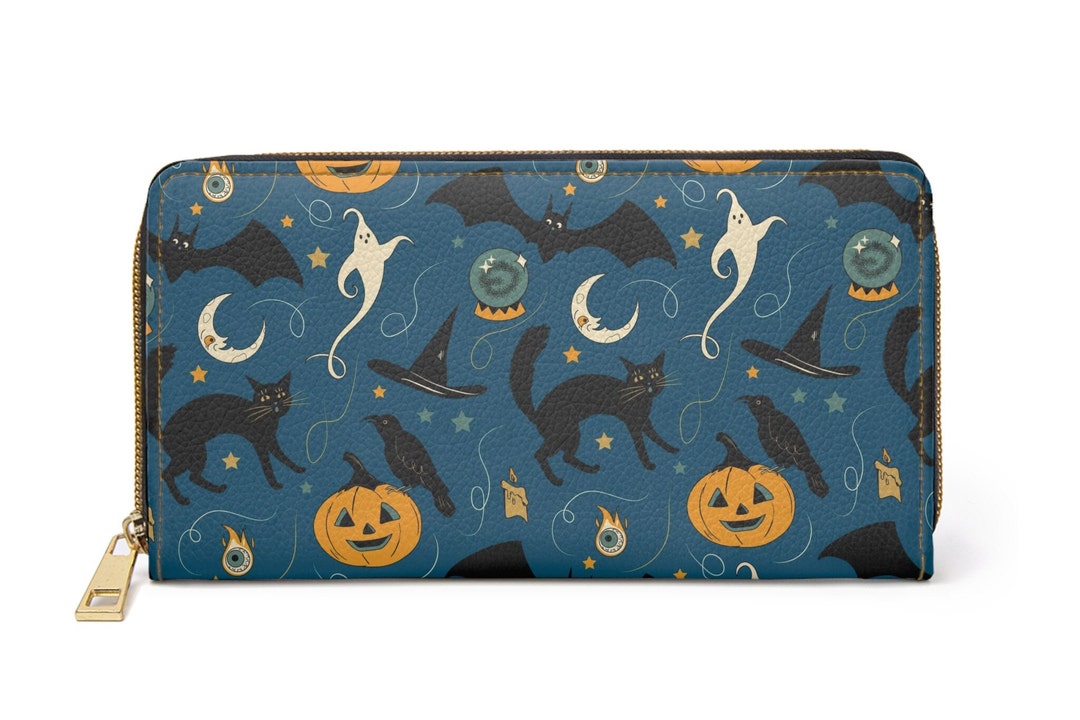 Ghost Wallet, Halloween Wallet, Cute Wallet, Cute Wallet, Goth Zipper ...