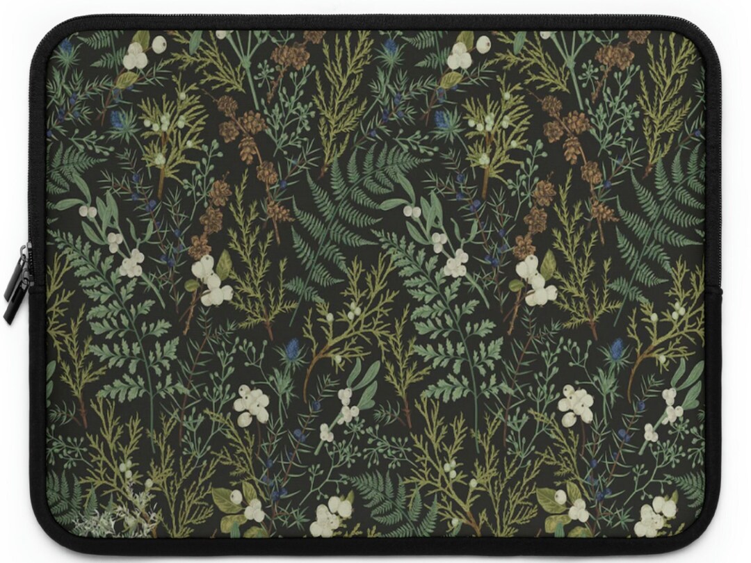 Forest Laptop Sleeve, Fern Botanical Laptop Sleeve, iPad Tablet Cover ...