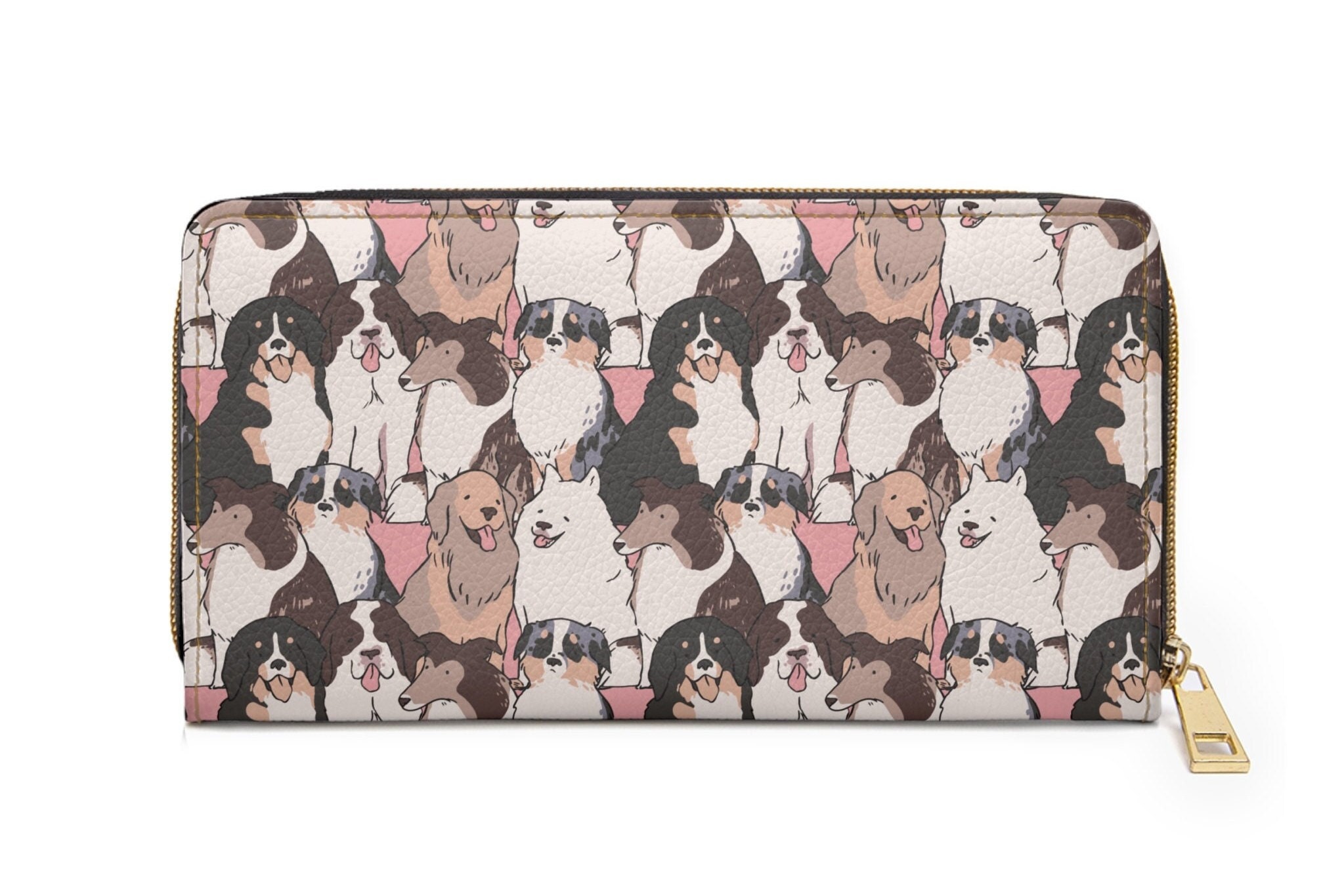 Dog Breeds Wallet, Puppy Wallet, Dog Wallet, Cute Dog Wallet, Leather ...