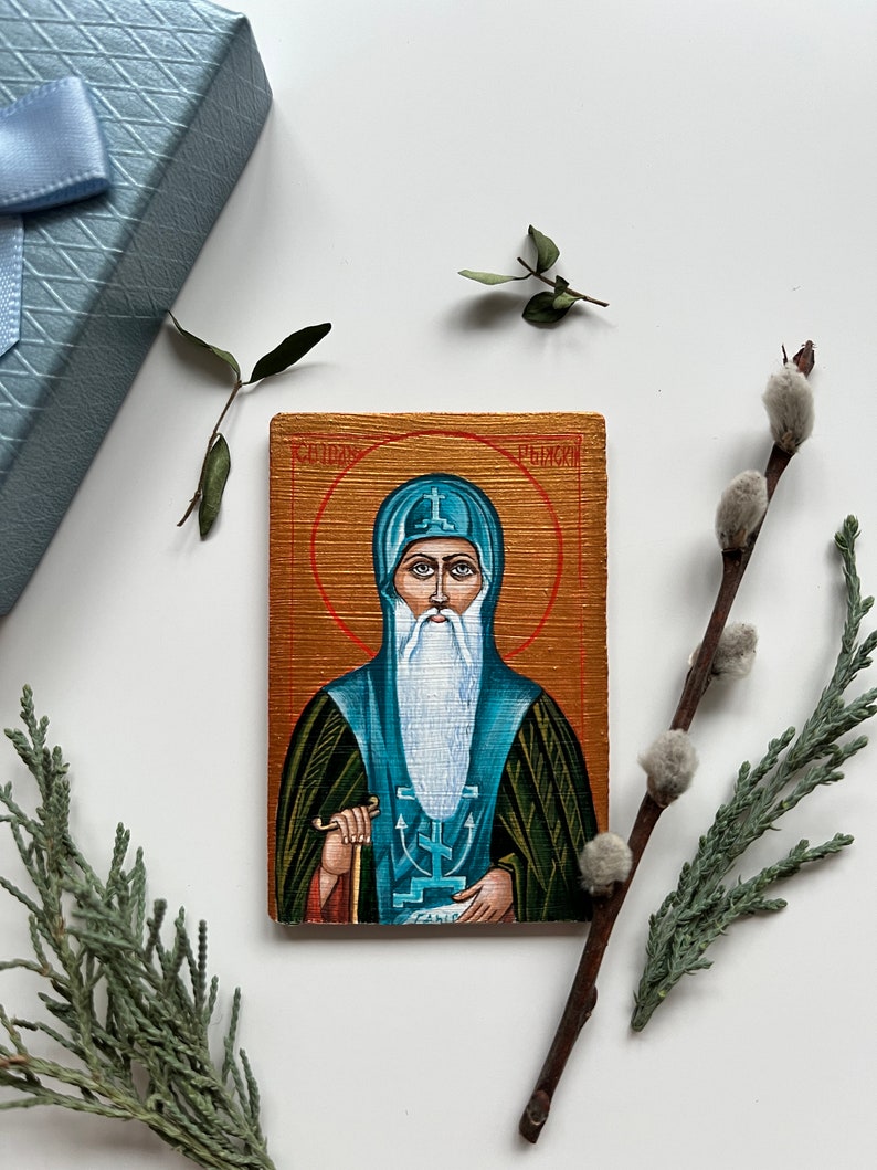 St John of Rila, St Ivan Rilski, Hand Painted Icon Miniature | Easter ...