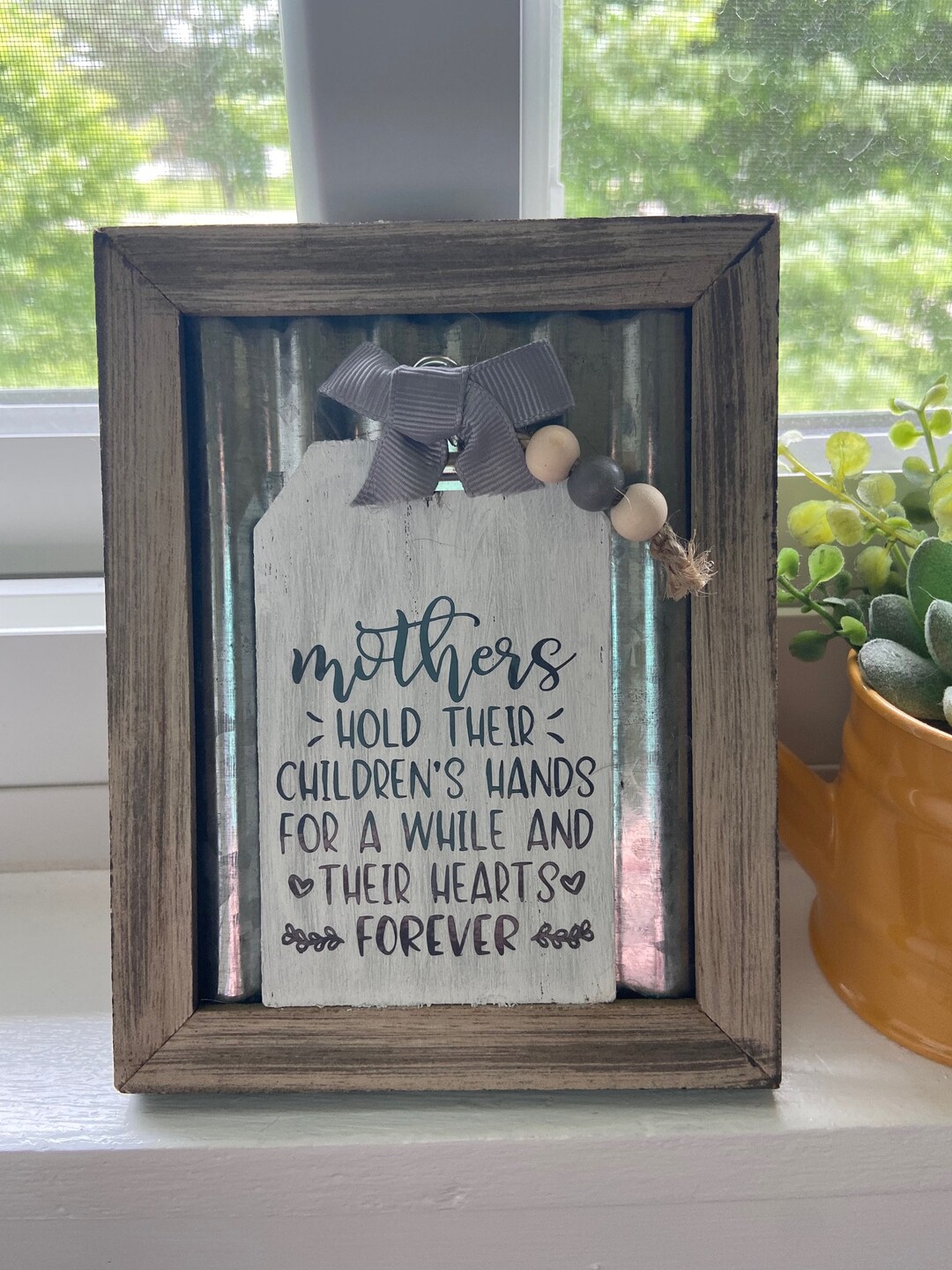 Farmhouse Mothers Sign: Rustic Table Decor - Etsy
