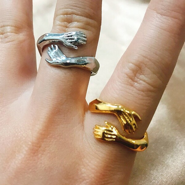 Hug Ring Gold - Etsy