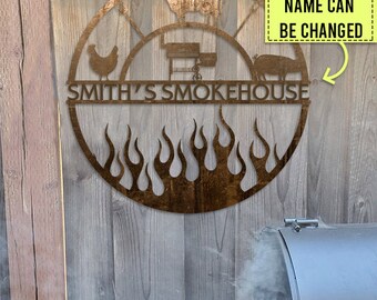 Metal Smokehouse Sign - Etsy