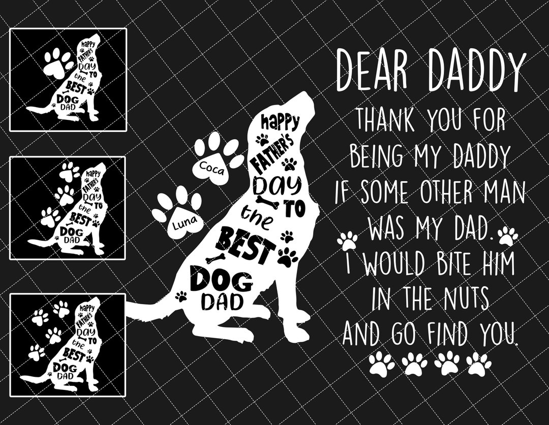 Dear Dad Thank You for Being My Daddy Png, Happy Father's Day to the ...