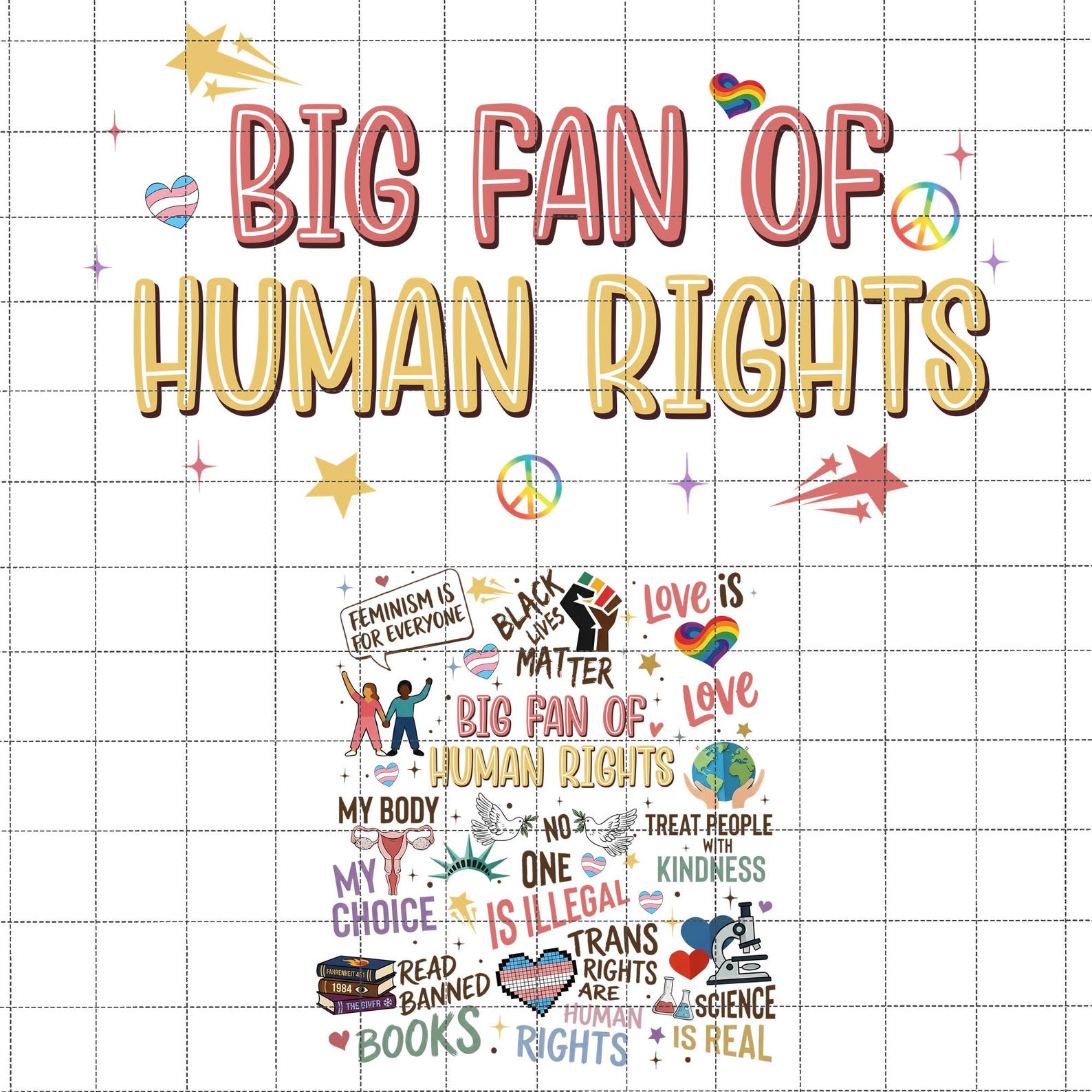 2 Sides Big Fan of Human Rights PNG, Equality Social Justice Png, LGBTQ ...