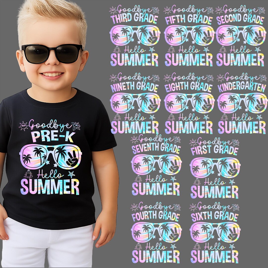 Goodbye School Hello Summer Png Bundle, Goodbye 10th Grade Png, Last ...