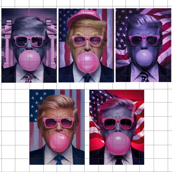 Trump Bubble Gum Svg - Etsy