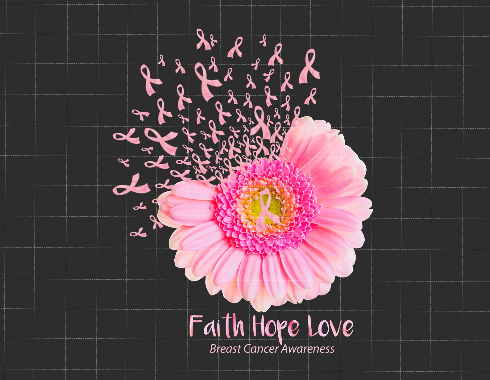 Butterflies Faith Hope Love Png, Breast Cancer Butterflies Sunflower ...
