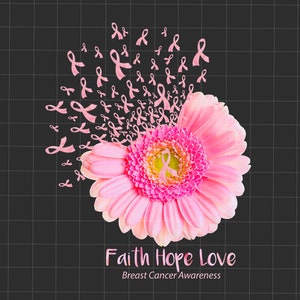 Butterflies Faith Hope Love Png, Breast Cancer Butterflies Sunflower ...