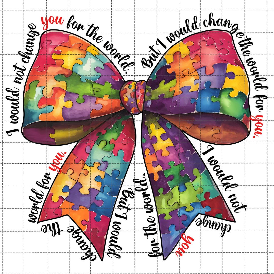 Autism Coquette Bow PNG, Autism Mama PNG, Autism Awareness Png, Puzzle ...