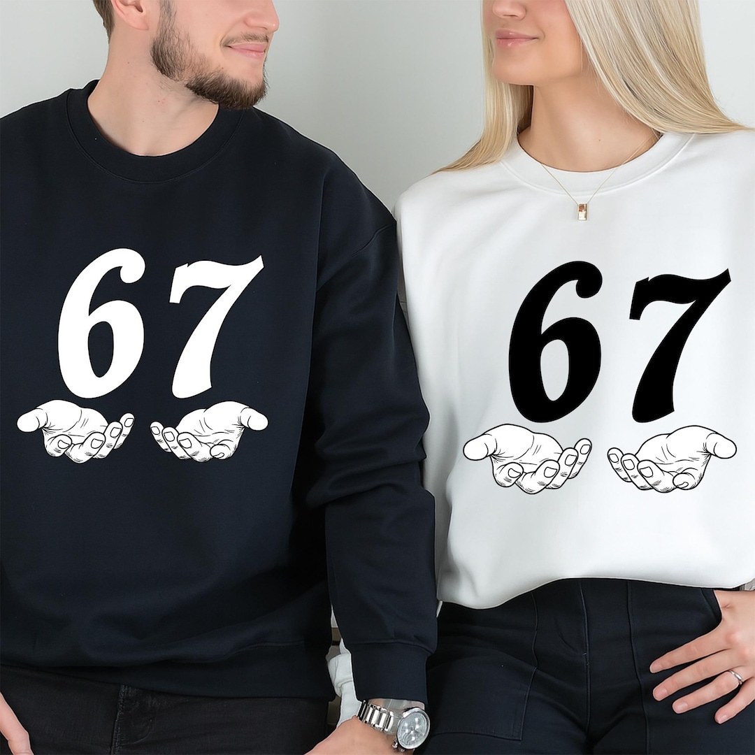 Six Seven 6 7 Meme Funny Hands SVG PNG Bundle, Viral Internet Meme ...