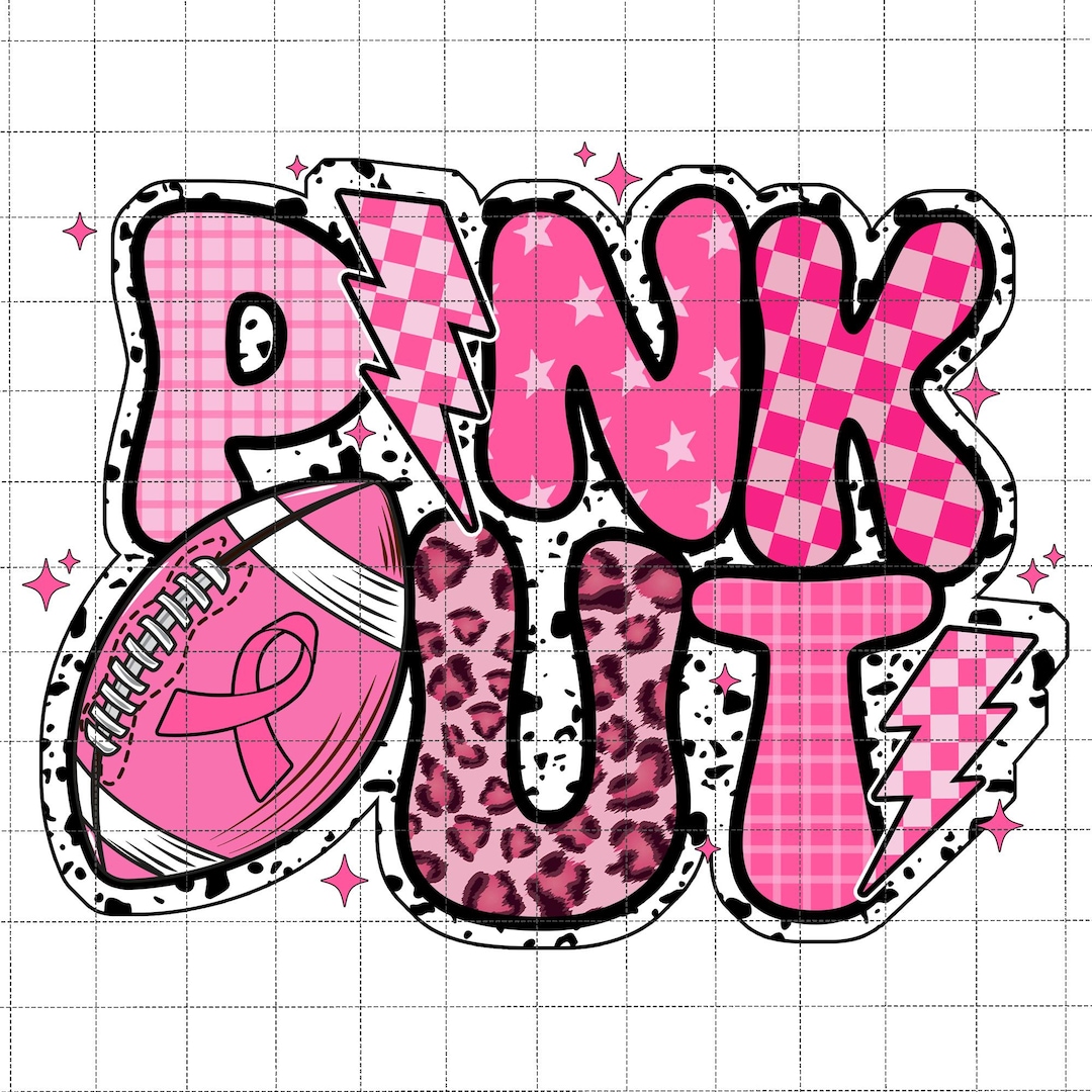 Breast Cancer Football Pink Out Png, Breast Cancer Awareness Png, Pink ...