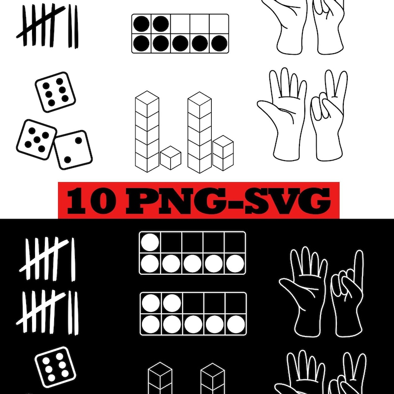 6 and 7 Christmas Numbers - Etsy