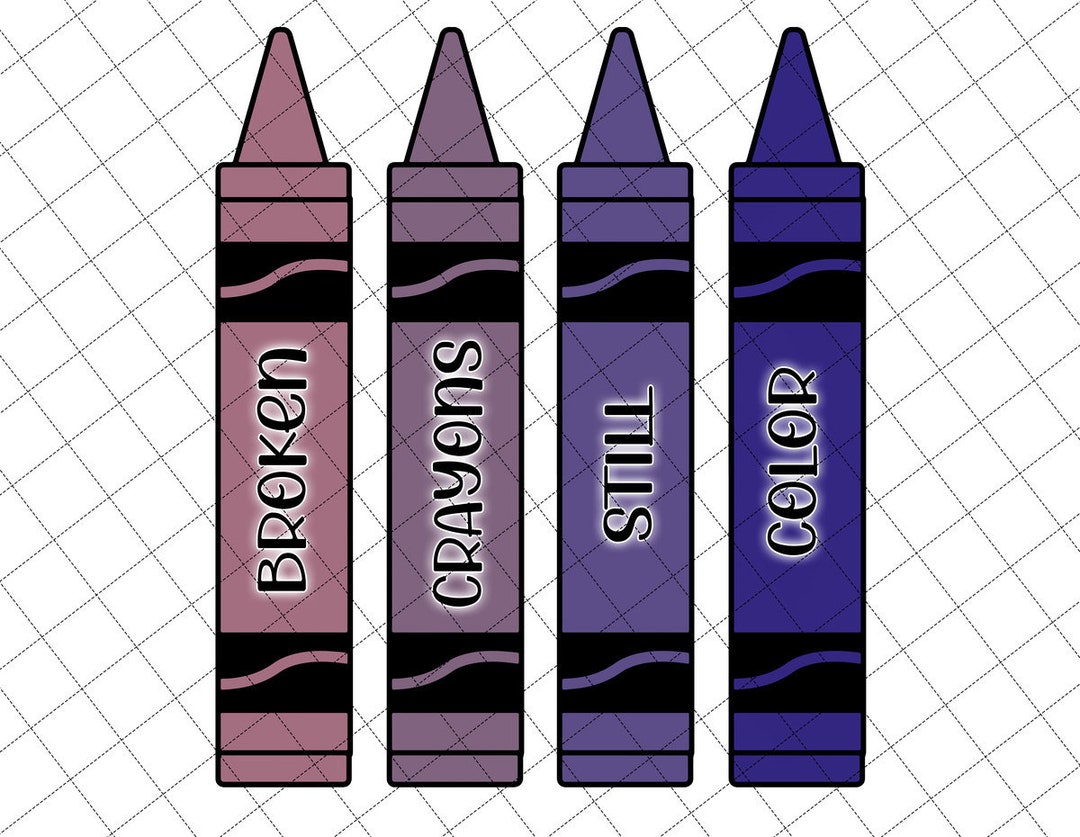 Broken Crayons Still Color Png, Semicolon Suicidal Prevention Png ...
