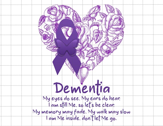 Dementia Png Alzheimers Awareness Never Forget Alzheimers - Etsy