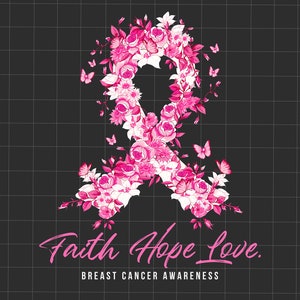 Butterflies Faith Hope Love Png, Breast Cancer Butterflies Png, Breast ...